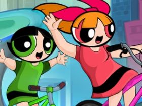 POWERPUFF GIRLS RACING - POWERPUFF GIRLS GAMES - GAMES KIDS ONLINE